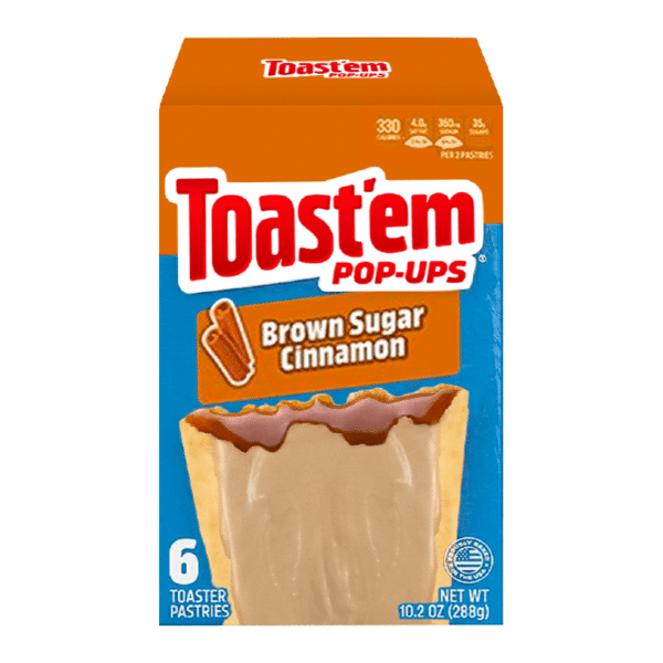 Toast’em POP-UPS – Frosted Brown Sugar Cinnamon Toaster Pastries 6pk ...