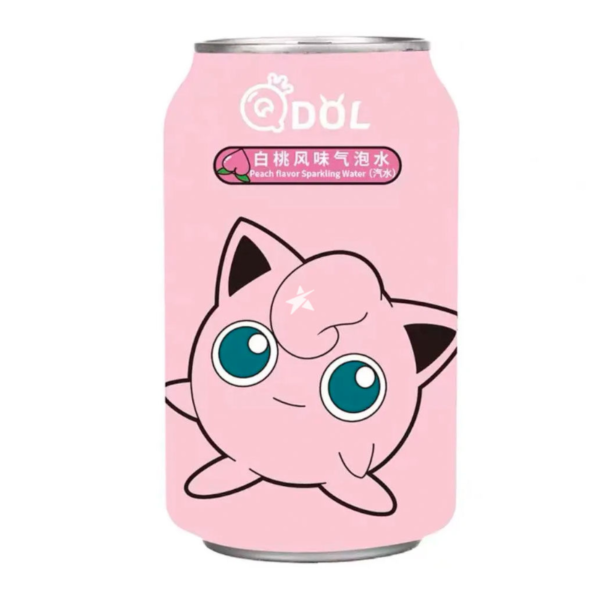 QDOL Pokemon Jigglypuff Peach Flavour Sparkling Water – 330ml ...